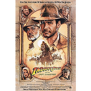 Indiana Jones and The Last Crusade Movie Poster Glossy Finish - MOV063 (24" x 36" (61cm x 91.5cm)).