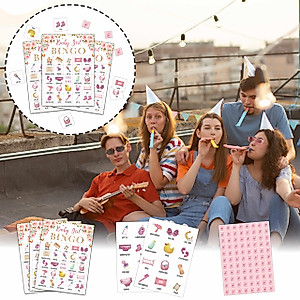 Baby Shower Bingo Games, Baby Bingo for Baby Shower, Blush Pink Floral Baby Bingo Game, Gender Reveal Games, Baby Shower Decorations Favors, 24 Players Bingo Games Cards (C04)