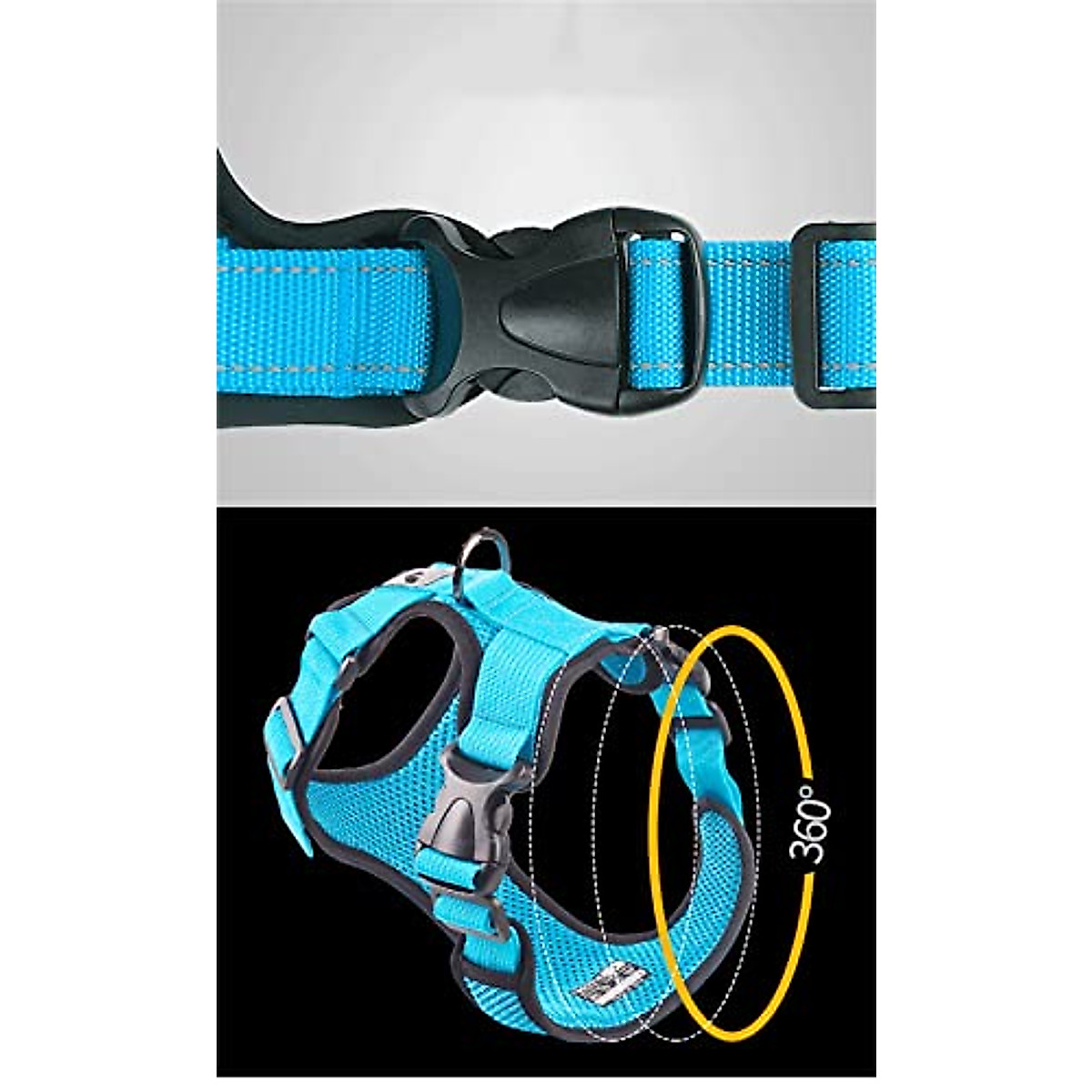 SXNBH Pet Dog Harness Vest Mesh Dog Harness Adjustable Soft Breathable Dog Harness Puppy Collar Cat Pet Dog Harness (Color : D, Size : Small)