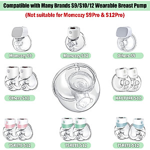 Wearable Breast Pump Accessories Milk Collector Cup,Compatible with TSRETE S12/S9,Kmaier S12 Wearable Breast Pump,Overall Collector Cup 24MM