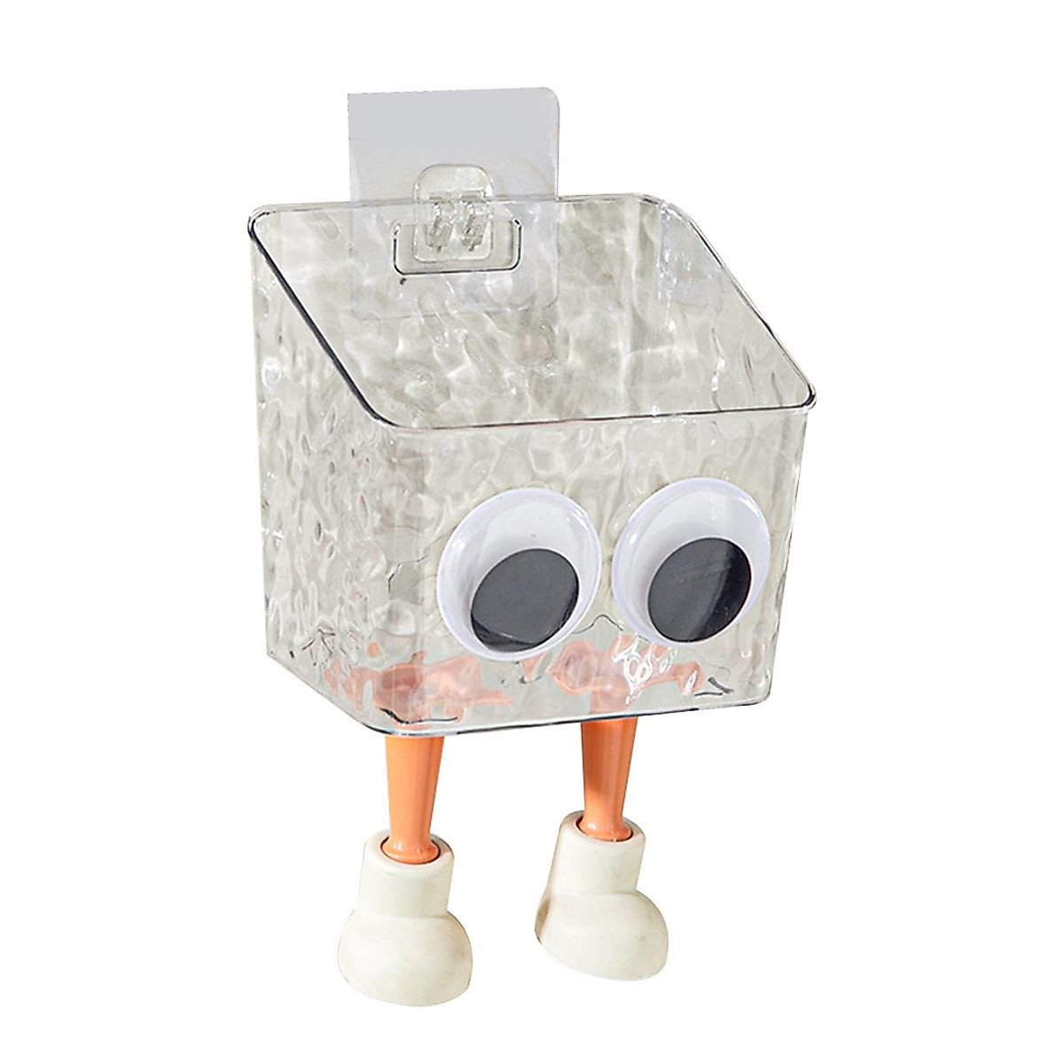 Shower Storage Basket Wall Shelf Heavy Duty Shower Tray Basket Holder Home Decor for Bathroom Apartment, Medium with Eyes Leg