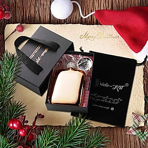 Hillside-Kit Booze Shot Flask- AB Crystal Lid Creative 304 Stainless Steel Wine Alcohol Liquor Flask for Women Girls Men Party Hand size Flask-6OZ