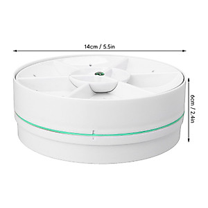 TOPINCN Portable USB Dishwasher, Mini Dish Washing Machine Household Kitchen Supply Quickly Remove to Dishware Fruit Vegetable (Green)