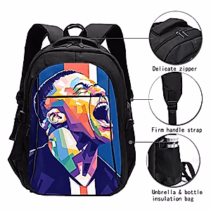 Luja Dling #7 Mbappe 2023 Adult Backpacks Bag Laptop Bag Bookbag Usb Backpack 17 Inch For Daily