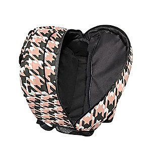 Houndstooth Tartan Tweed Laptop Backpack 16 Inch Large Backpack for Women Men School Business Work Travel Backpack