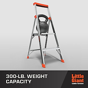 Little Giant Ladder Systems Flip-N-Lite, 4-Foot, Stepladder, Aluminum, Type 1A, 300 Lbs Rated (15272-001)