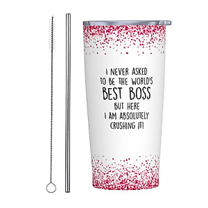 NVFCC Boss Christmas Gifts for Women - Birthday Gifts for Your Female Boss - Funny Boss Gifts for Women - Best Gift for Boss Lady - Cool Gifts for Boss - Best Gifts Ideas for Boss Lady - 20oz Tumbler
