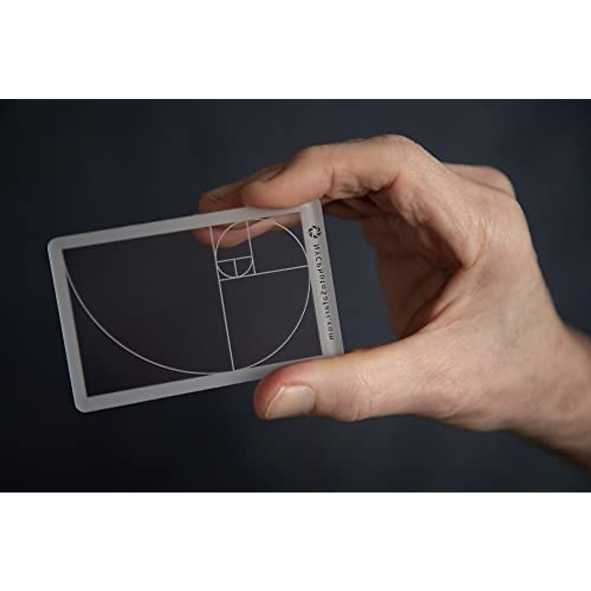 Golden Ratio/Fibonacci Composition View Finder/Viewer Photography/Painting/Drawing Credit Card Size Fits in Wallet/Camera Bag