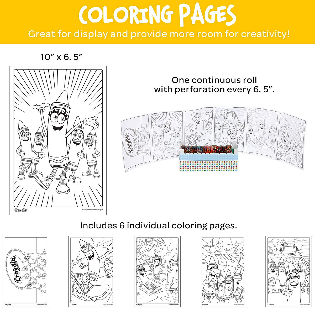 Crayola Crayon Set with Coloring Pages, Gift for Kids, 208 Crayons with Repeats of Favorite Colors