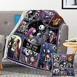 Super Soft Blanket Cooling Blanket Blankets & Throws Flannel Throw Blankets Picnic Blankets for Bedroom Travel Sofa with 18''x18 Pillowcase