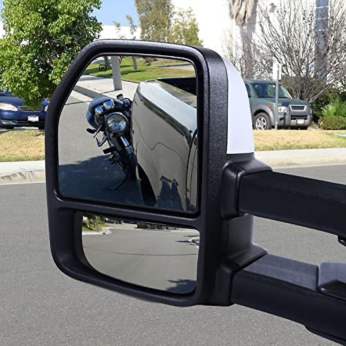 Spec-D Tuning Chrome Power Heated Telescoping Tow Mirrors LED Signal Compatible with Ford F150 2007-2014