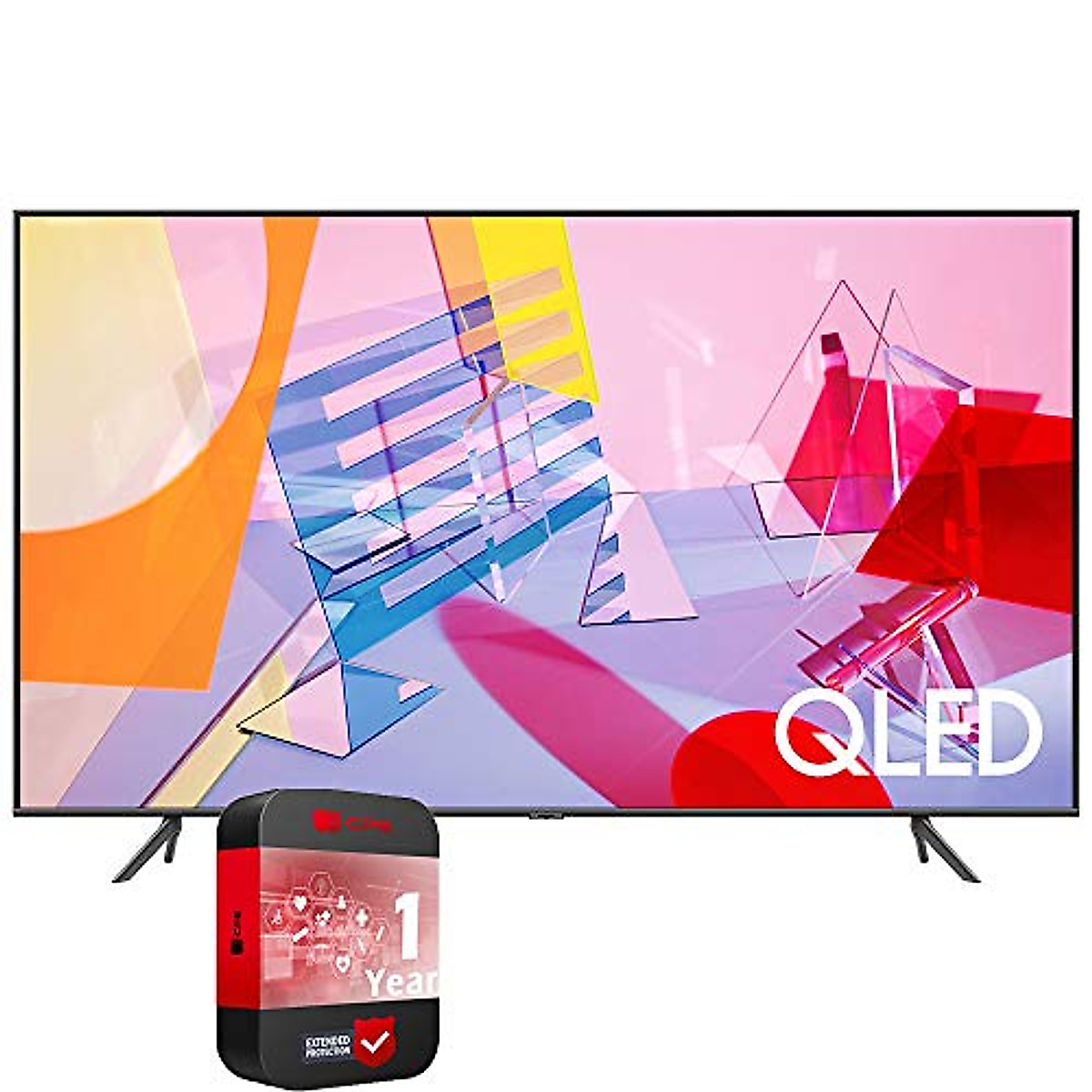 SAMSUNG 75 inch QN75Q60TAFXZA Class Q60T QLED 4K UHD HDR Smart TV Bundle with CPS Enhanced Protection Pack