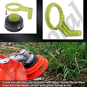 Fennoral 312283001 String Trimmer Handle/Crank Handle Assy Compatible with RYOBI P2009, RY252CS, RY253SS, RY254BC, RY25CSEMC, RY4CCS, RY4CSS, RYSST44, RYSST44VNM