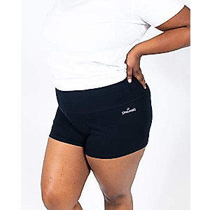 Spalding Women's Active 3 Inch Volleyball Short, Regular and Plus Size Black
