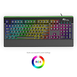 Havit 104 Keys RGB Backlit Wired Mechanical Gaming Keyboard