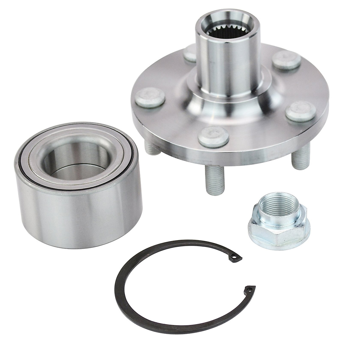 TRQ Wheel Bearing and Hub Front pair for Matrix Celica Corolla