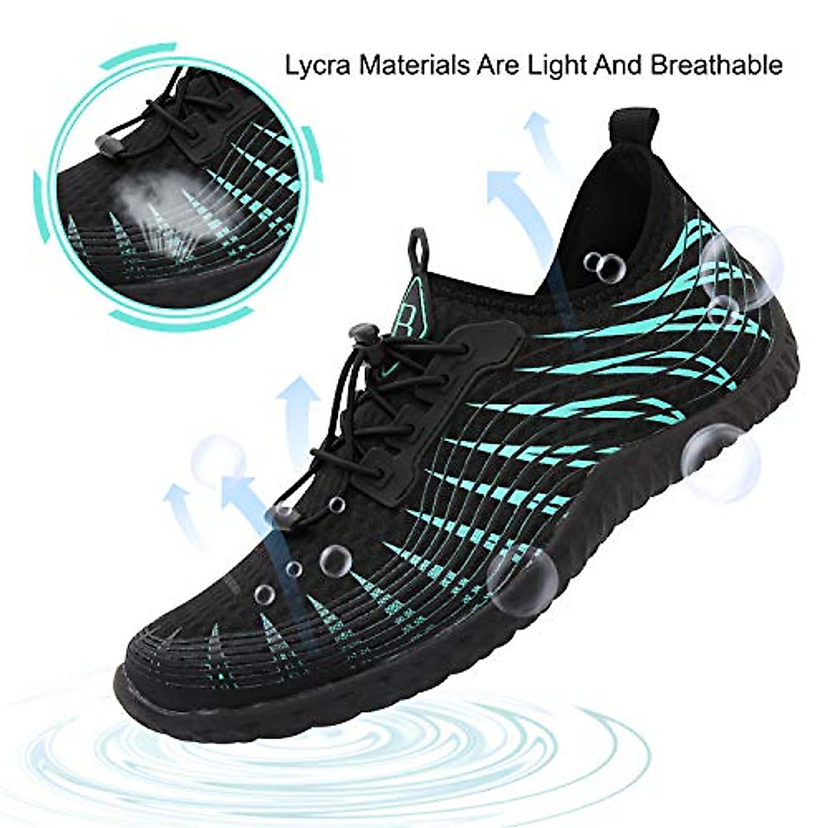 Spesoul Womens Mens Water Sports Shoes Outdoor Quick Dry Barefoot Athletic Aqua Shoe for Beach Swim Pool Surf Diving Yoga 8 Women