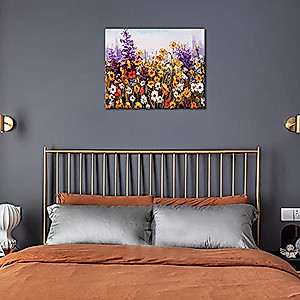 TUMOVO Paint by Number for Adult, Painting by Number Kits On Canvas, DIY Color Flowers Oil Painting Acrylic Paints, Flameless Paint by Numbers for Adults and Kids Beginner 16X20 Inch