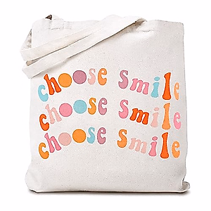 Canvas Tote Bag with Zipper Handles for Women Teacher Bridesmaid Birthday Wedding Mother Ladies Shopping Gift Bags