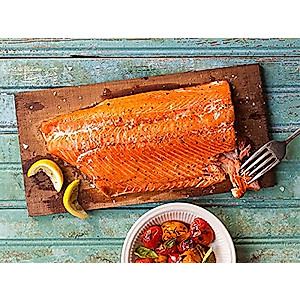 Fire & Flavor FFPD110, Cedar Planked Salmon, Sustainably Sourced & Certified, 2-Pack, 11 inch, 15 inch, Brown