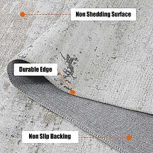 MABOZOO Extra Large 9x12 Modern Abstract Area Rug for Living Room,Neutral Khaki Grey Rugs for Bedroom,Machine Washable Area Rug,Soft Non Slip Dining Room Rug,Big Floor Carpet for Bedroom,Farmhouse