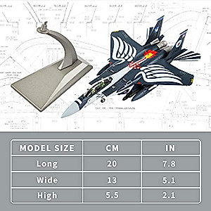 Lose Fun Park 1:100 F-15 Strike Eagle Diecast Model Fighter Military Planes Models Jet Model Airplane for Collection