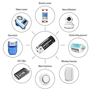 4X EEMB ER18505 Nonrechargeable 3.6V Lithium Battery Li-SOCL₂ 4100mAh High Capacity UL Certified Single-Use 3.6V Lithium Thionyl Chloride Battery DO NOT Charge Battery