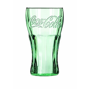 Libbey Coca-Cola 16-3/4-Ounce Glass Tumblers, Georgia Green, Set of 6
