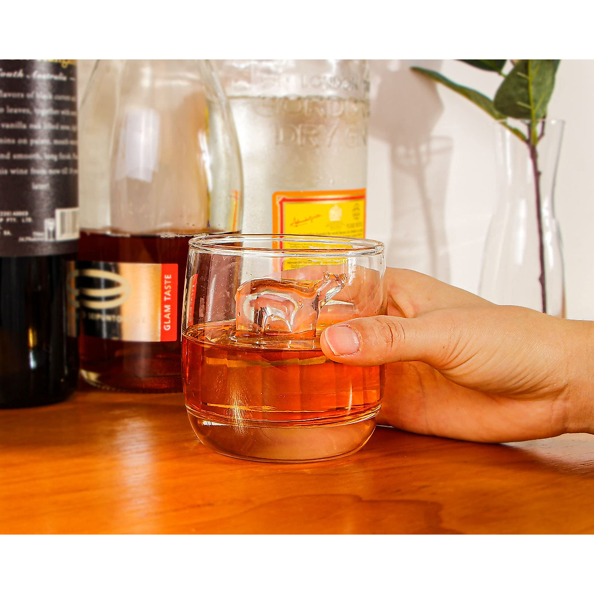 Webake Silicone Individual Ice Mold, 3D Polar Bear Ice Mold Igloo Icehouse Fun Ice Cube Molds with Lid, 4 Pack Round Ice Ball Molds for Whiskey, Cocktails and Juice Beverages