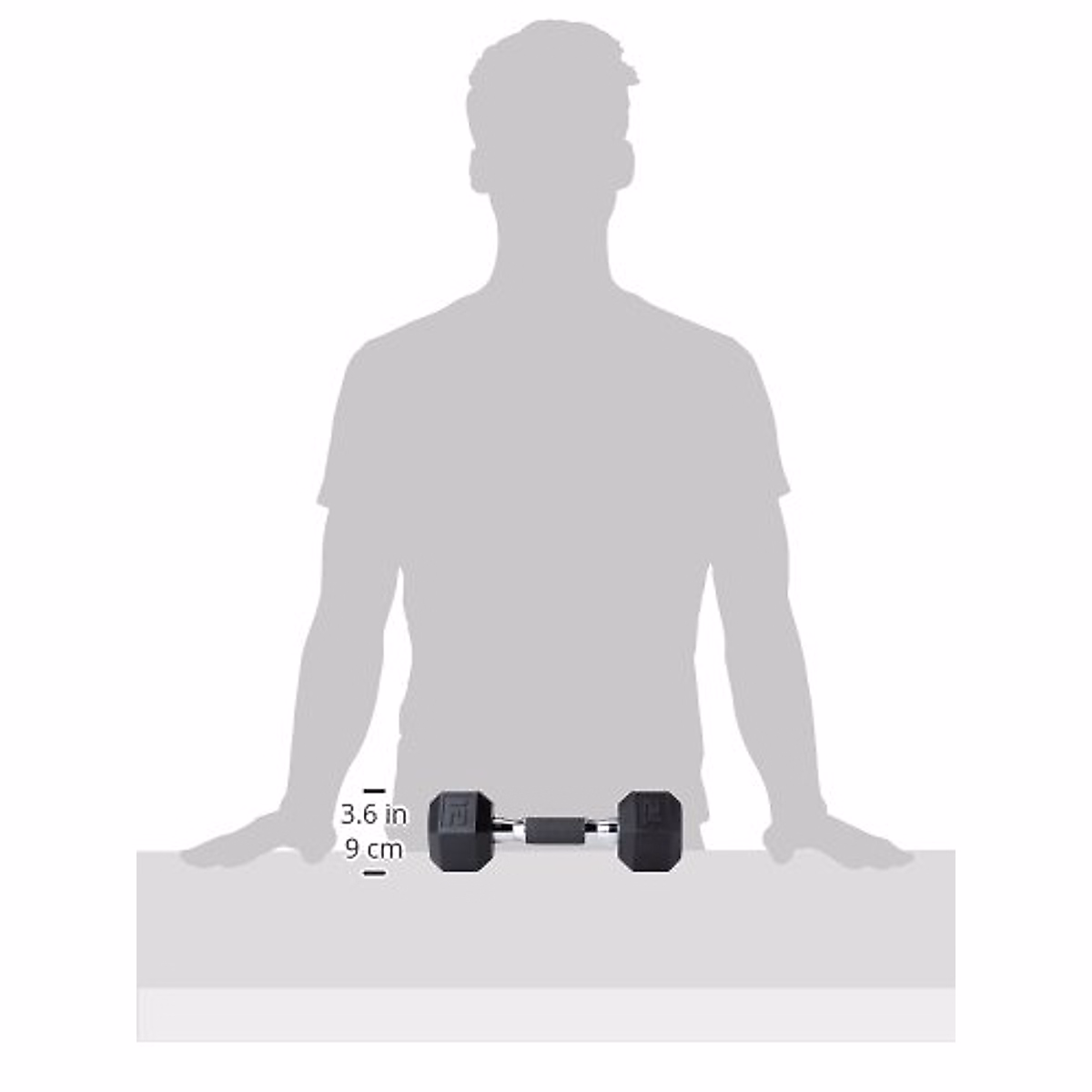 CAP Barbell Coated Dumbbell Weights with Padded Grip, 8-Pound, Black