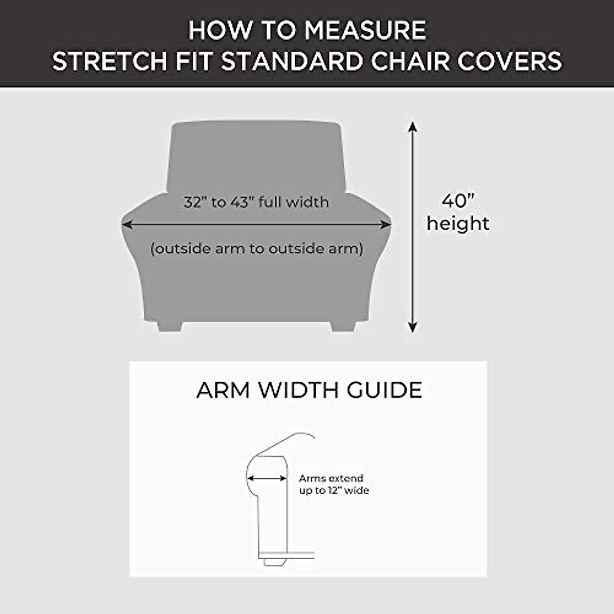 Surefit Stretch Jacquard Damask Box Cushion Chair Two Piece Slipcover, Form Fit, Polyester/Spandex, Machine Washable, Oyster