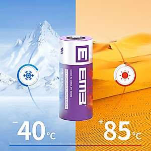 EEMB CR123A 3V Lithium Batteries 4 Pack 1700mAh 3 Volt 123 Battery with High Capacity for Flashlight Toys Alarm System Non-Rechargeable Battery