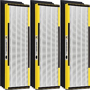 3 Pack FLT4825 Replacement Filter True HEPA Filter B, Compatible with Guardian Air Purifiers AC4825 AC4825E AC4300 AC4800 AC4900 AC4850, 3 True HEPA Filters & 9 Activated Carbon Pre-Filters.