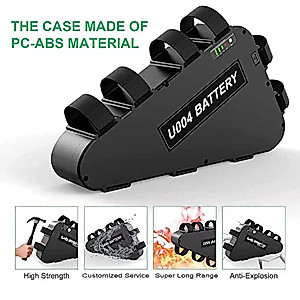 UPP Ebike Battery Pack 48V 20AH - 48 Volt Lithium Battery for 1000W 750W 500W Bafang Motor- Electric Bike Triangle Battery (48V 20Ah)