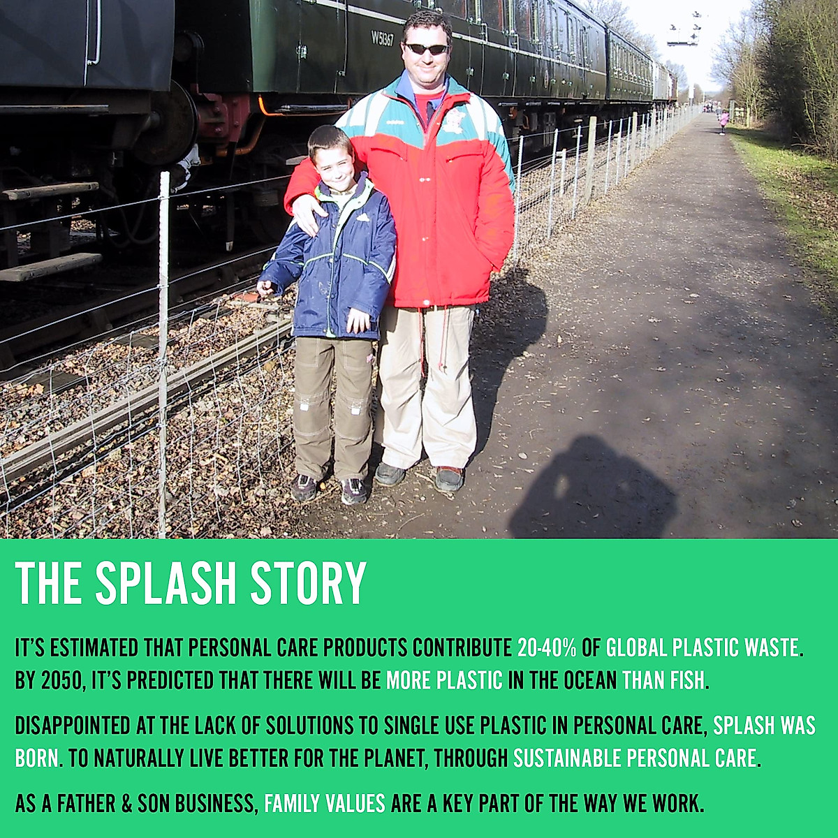 Splash | Glass Soap Dispenser with Foam Pump | Refillable Foaming Soap Dispenser for Bathroom Kitchen | 2 Pack 8 FL OZ (16oz Total) Clear Soap Dispenser | x6 Hand Soap Included