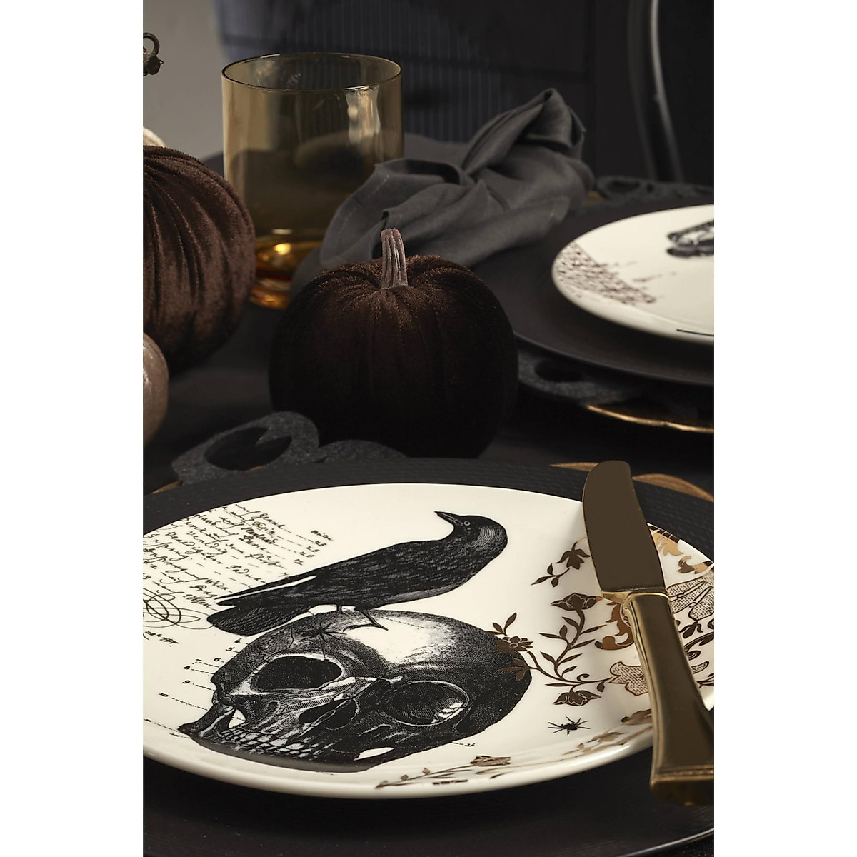 Lenox Lx Collective Black Dinner Plates, Set of 4, 6.30 LB
