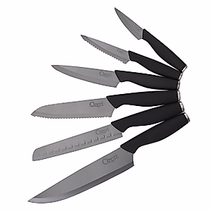 Ozeri Elite Chef II 12-Piece Ceramic Knife Set,Black