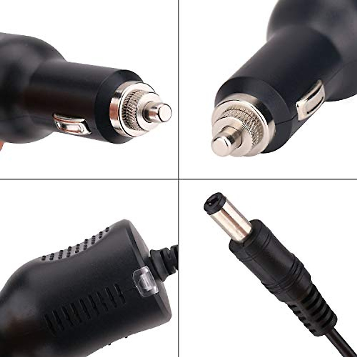 BAOFENG & ABBREE 12-24V Car Charge Cable Line for BaoFeng UV-5R,UV-82, BF-F8HP, UV-82HP, UV-S9/9S,UV-5X3,GT-3TP UV-9R Plus etc Two Way Radio (Compatible with Charger Base)