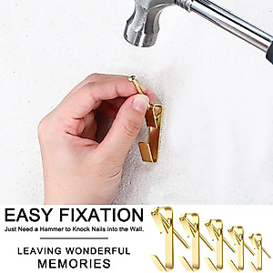 Picture Hanging Kit, 136 Pcs 5 Sizes Picture Hangers Hook Kit Including 10/20/30/50/100 LB, Heavy Duty Hangers Hardware kit with Nails for Picture Frame, Canvas, Mirror Hanging Decoration