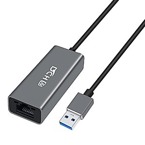 DTECH USB to Ethernet Adapter 3.0 10/100/1000 mbps Gigabit Wired Network Cable Converter with LED Indicators for Laptop Notebook Desktop Computer Router Modem Internet Connection