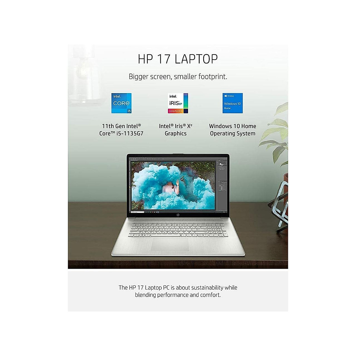 HP 17.3 inch Home and Business Laptop | Intel Core i5-1135G7 | 1920x1080 IPS Display (Full-HD) | Backlit Keyboard | 8GB Memory 512GB SSD Storage | Win10 Pro | Natural Silver