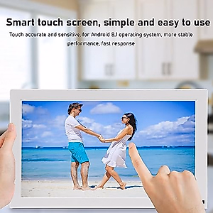 WiFi Digital Photo Frame, Autorotate Digital Photo Frame with Desktop Stand (US Plug)