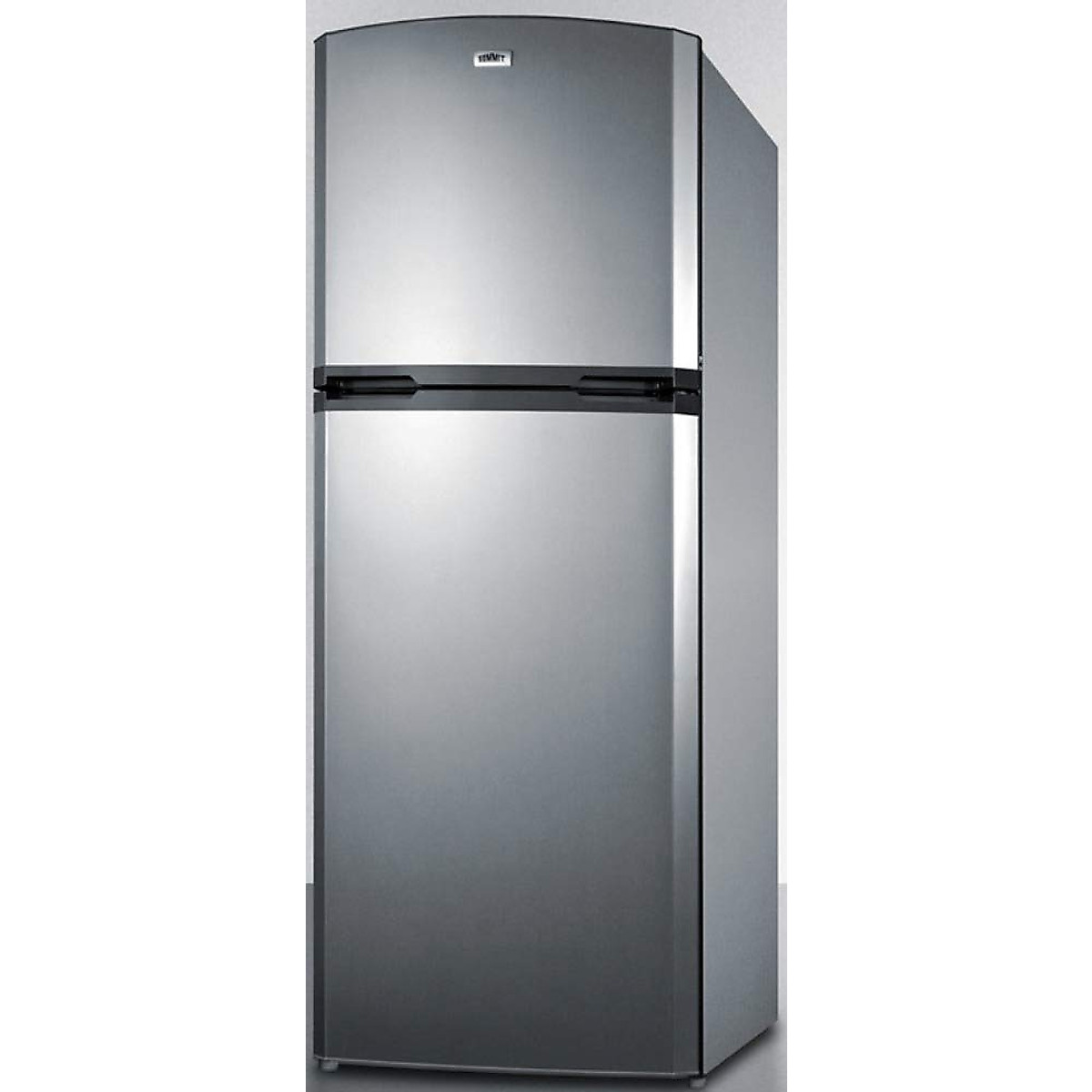 Summit FF1427SS 26"" Top Freezer Refrigerator with 12.9 cu. ft. Capacity Adjustable Glass Shelves Reversible Doors Interior Light in Stainless Steel