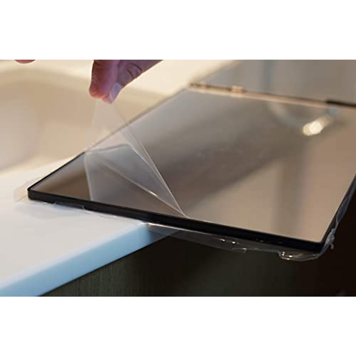 SELF-Cut System Travel Version - Three Way Mirror for Self Hair Cutting with Height Adjustable Telescoping Hooks and Free Educational Mobile App