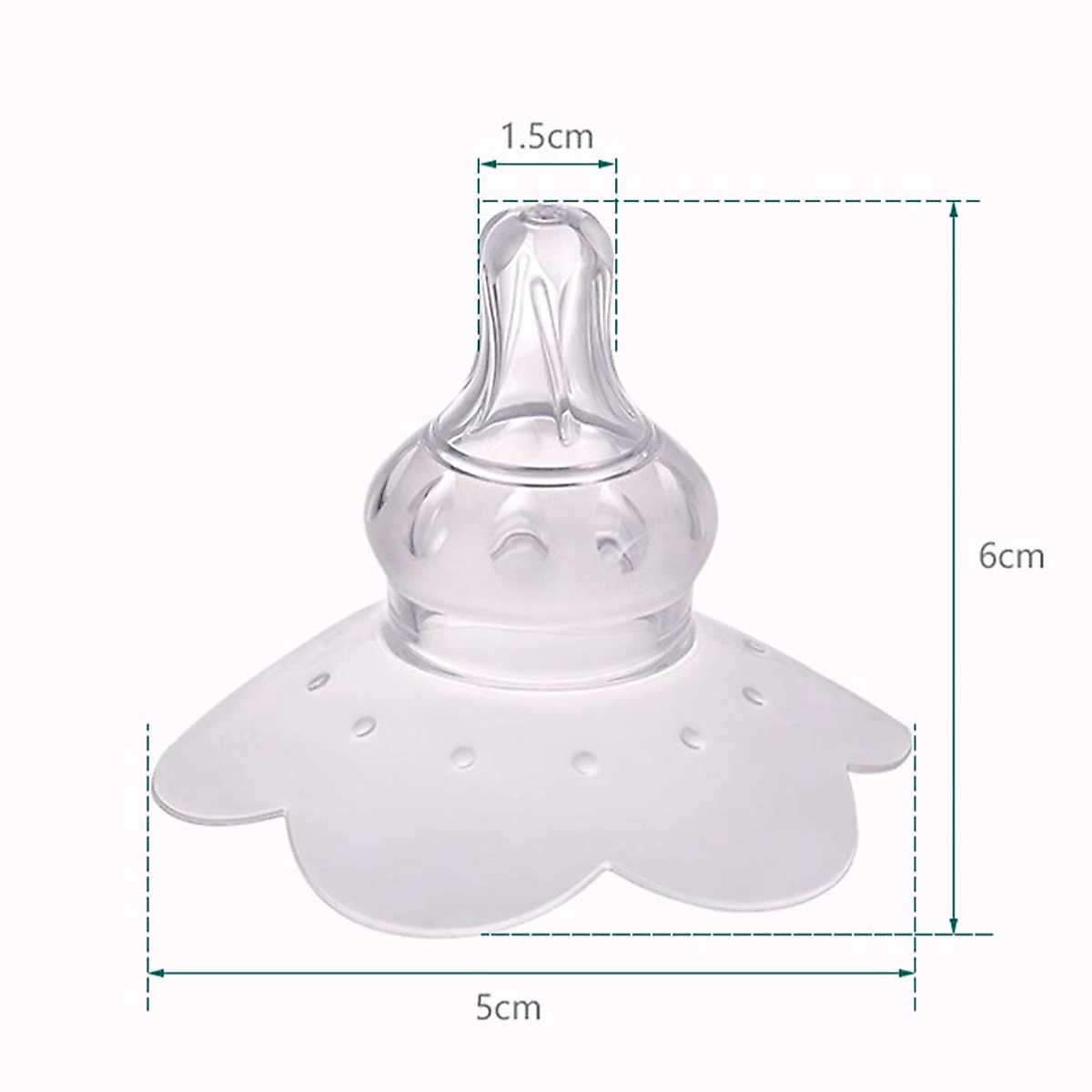 EXCEART 1 Pair Breastfeeding Nipple Shield Nipple Protector for Breastfeed with Latch Difficulties Or Flat Or Inverted Nipples