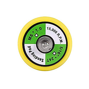 16pcs 2" Buffing Polishing Pad Buffing Pad Kit, Car Sponge Buff Pad Drill Adapter Grip Backing Plate M6 for Buffer Polisher Sanding Waxing Cutting