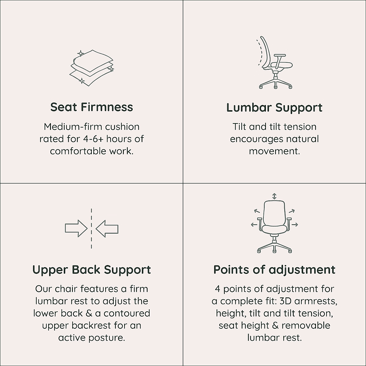 Branch Daily Chair - Computer Office Chair with Swivel, Lumbar Rest, and Adjustable Armrests - Sustainable, Stylish Mesh, & Adjustable Armrests - Comfortable Seating for Improved Posture - Black