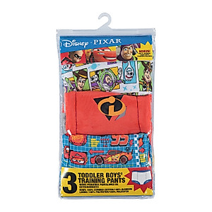 Disney Pixar Potty Training Pants with Cars, Toy Story, Nemo & More with Chart & Stickers in Sizes 2T, 3T and 4T, 10-Pack