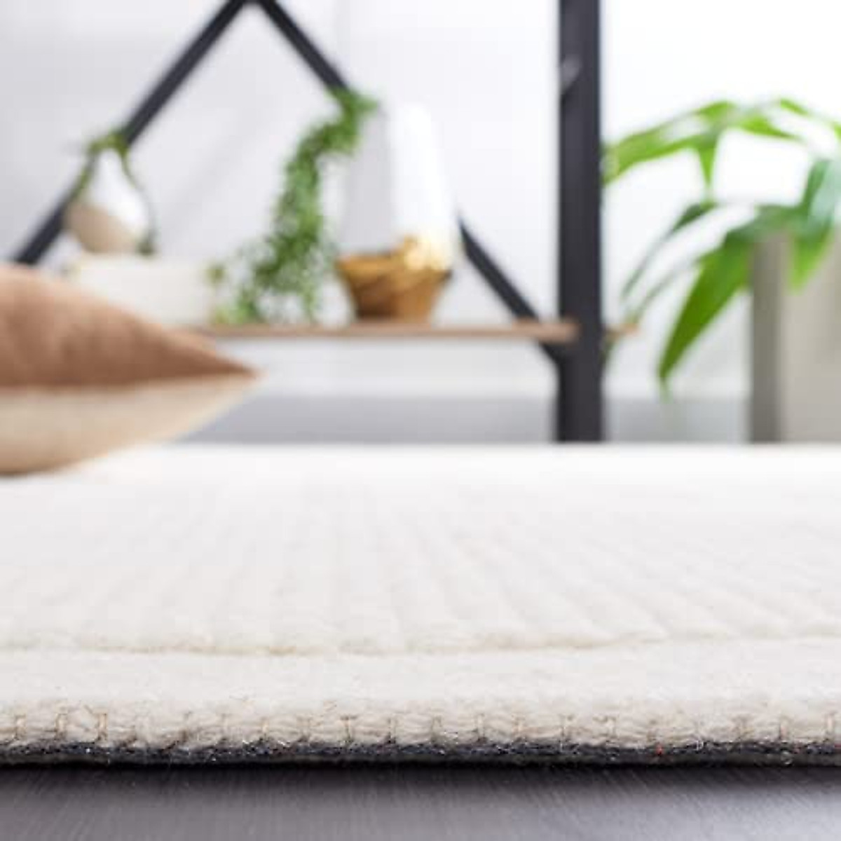 Safavieh Natura Collection 8' x 10' Ivory NAT222A Handmade Modern Contemporary Wool Area Rug