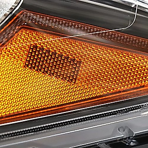 YUYANSHOP Halogen Headlight Assembly w/LED DRL Replacement for 2017 2018 2019 2020 Subaru Impreza/XV black Housing Projector 84001FL01A 84001FL00A (Driver + Passenger Side)